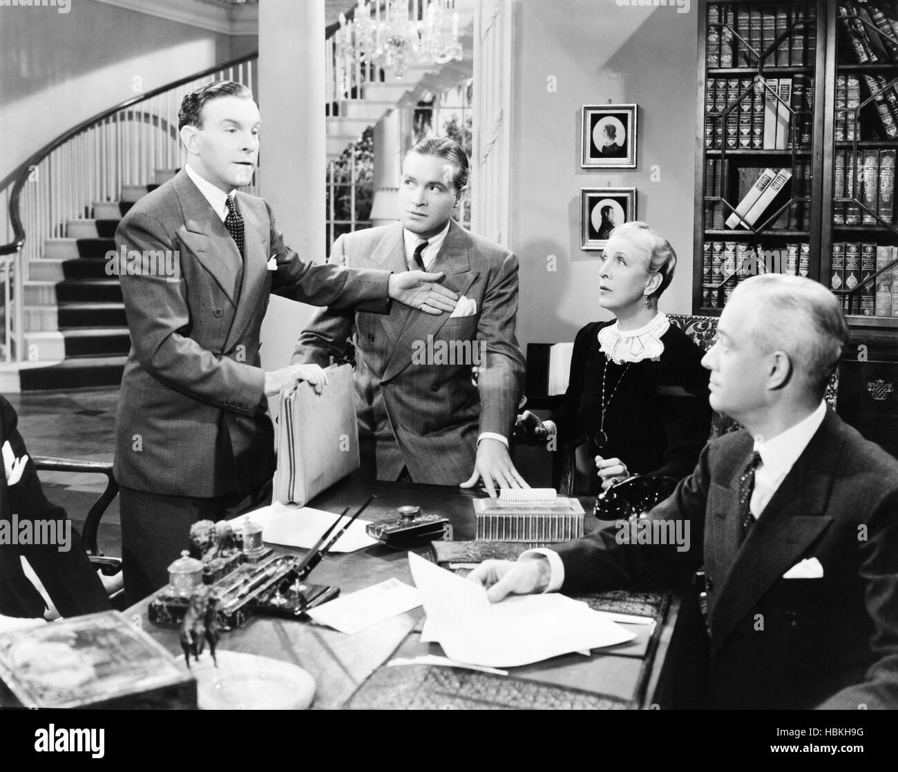 COLLEGE SWING, from left: George Burns, Bob Hope, Cecil Cunningham ...