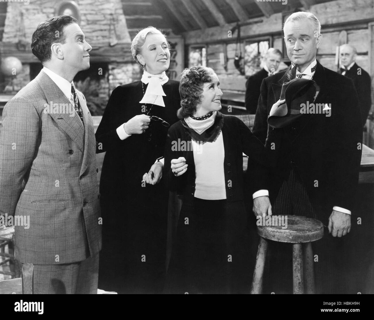 COLLEGE SWING, from left: George Burns, Cecil Cunningham, Gracie Allen ...