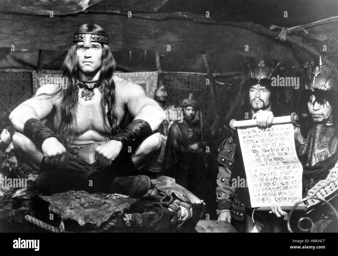 CONAN THE BARBARIAN, Arnold Schwarzenegger (seated), 1982, © Universal ...