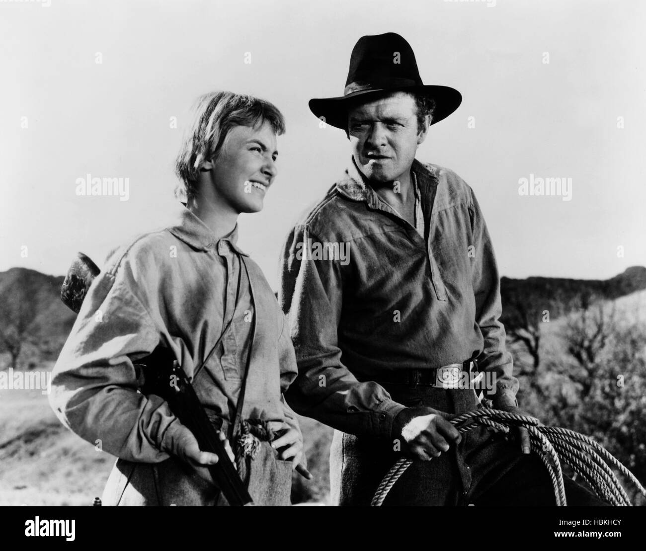 COUNT THREE AND PRAY, from left, Joanne Woodward, Van Heflin, 1955 ...
