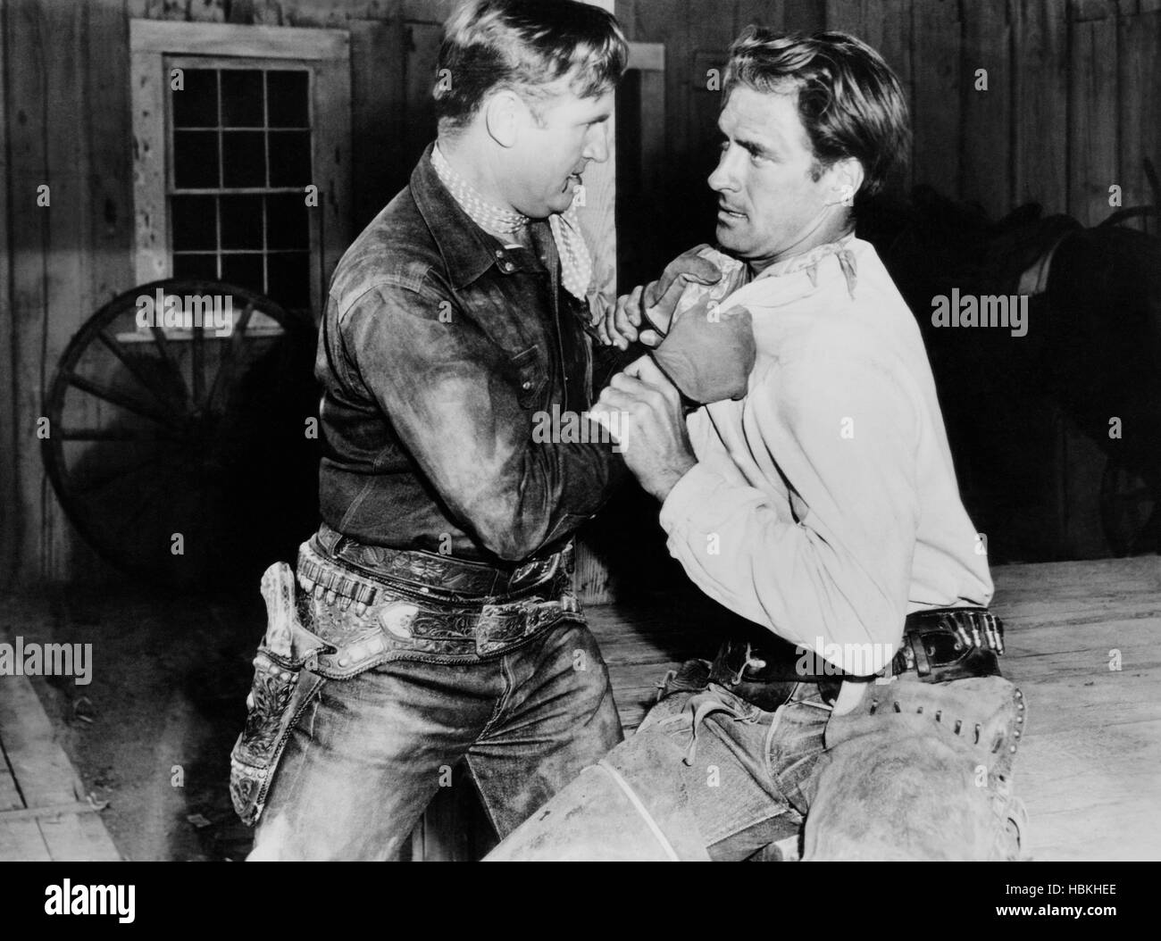 COW TOWN, from left: Gene Autry, Jock Mahoney, 1950 Stock Photo - Alamy
