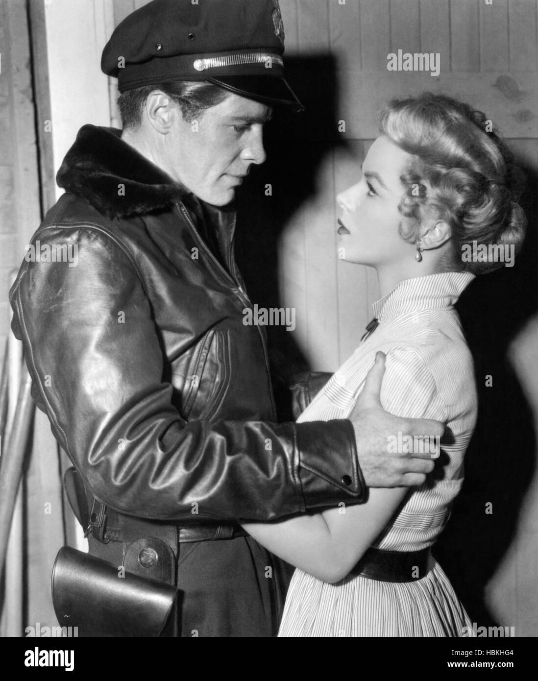CODE TWO, from left, Robert Horton, Sally Forrest, 1953 Stock Photo - Alamy