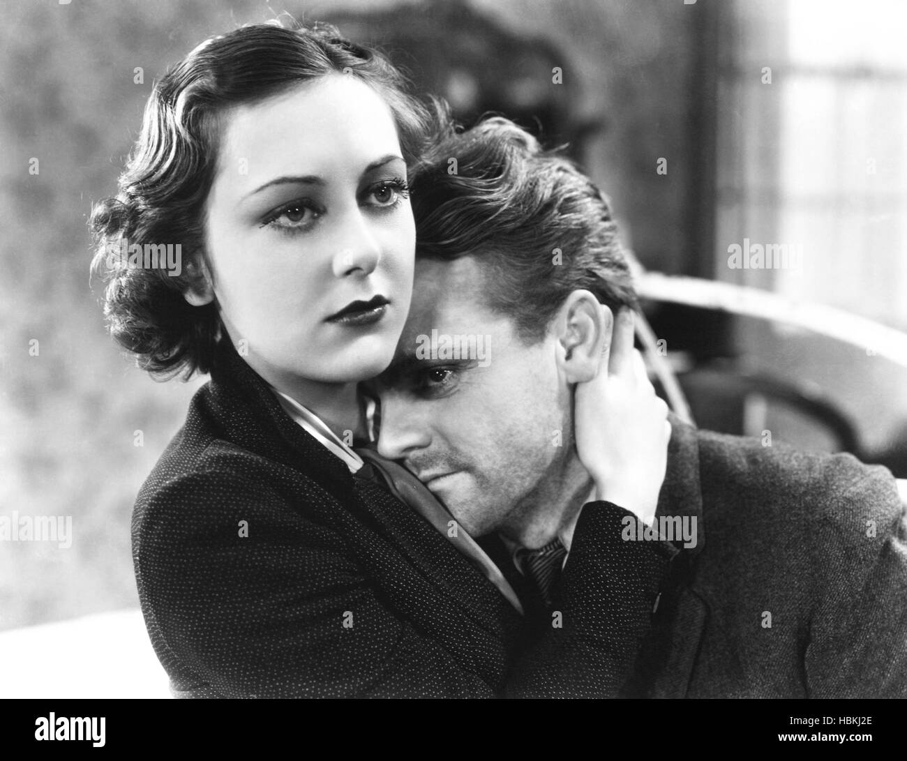 THE CROWD ROARS, from left: Ann Dvorak, James Cagney, 1932 Stock Photo ...