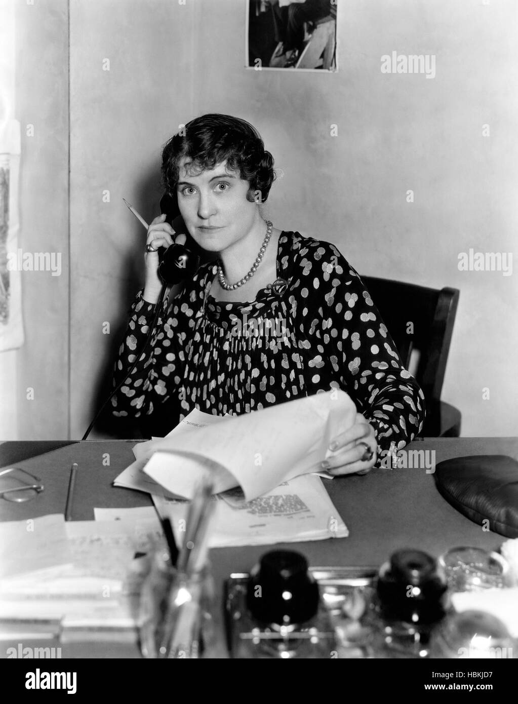 THE CRUSADES, writer Jeanie MacPherson, in her Paramount office, 1935 ...