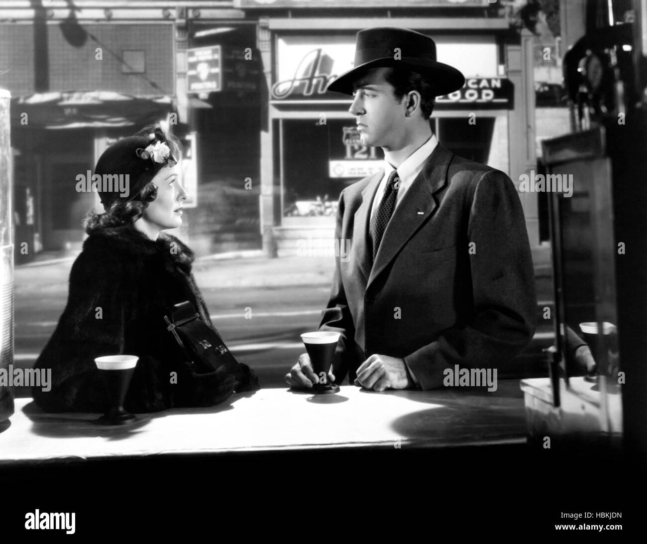 THE CROOKED WAY, from left, Ellen Drew, John Payne, 1949 Stock Photo ...