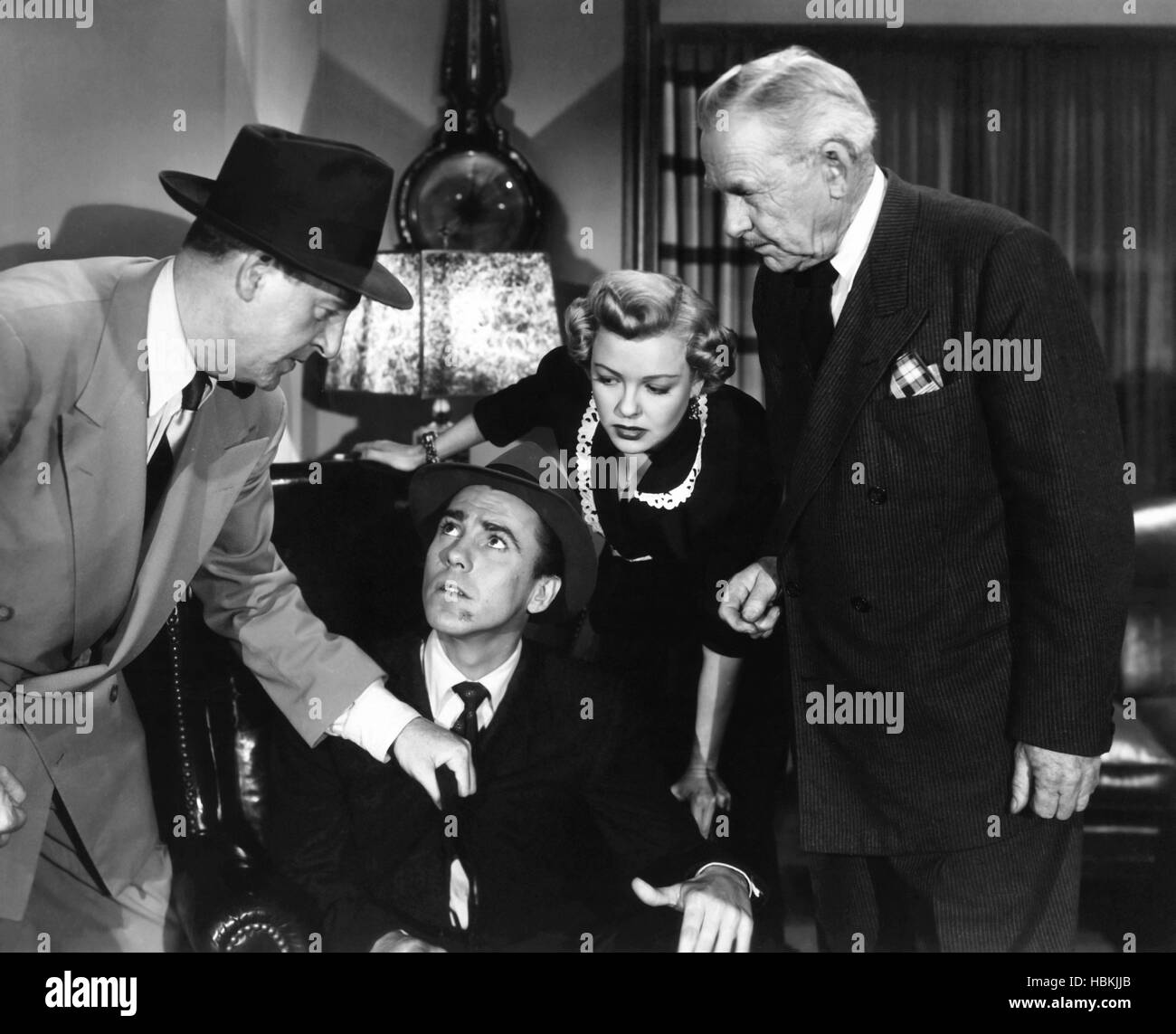 CUSTOMS AGENT, from left: Howard St. John, William Eythe, Marjorie ...