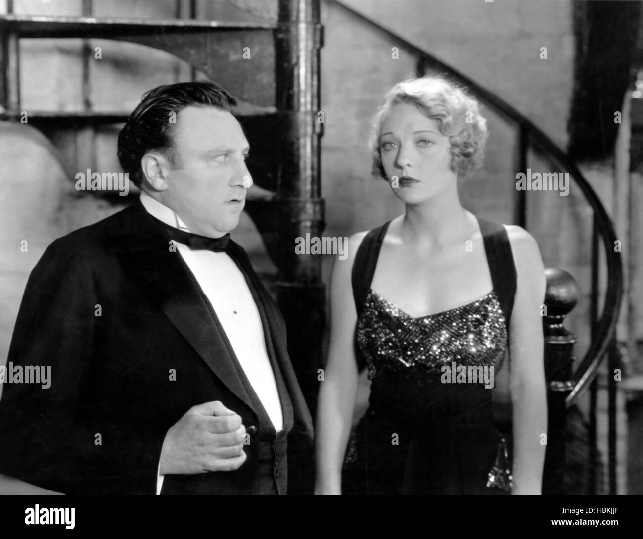 CURTAIN AT EIGHT, from left: Herman Bing, Dorothy Mackaill, 1933 Stock ...