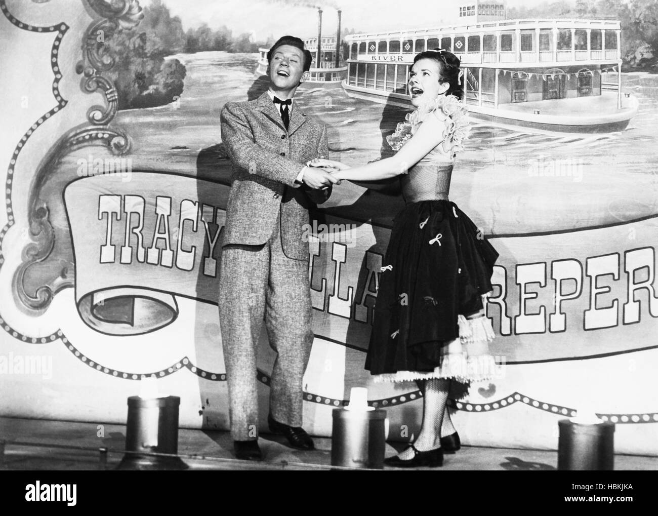 CURTAIN CALL AT CACTUS CREEK, from left: Donald O'Connor, Gale Storm ...