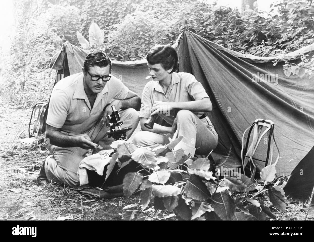 THE CYCLOPS, from left, James Craig, Gloria Talbott, 1957 Stock Photo ...
