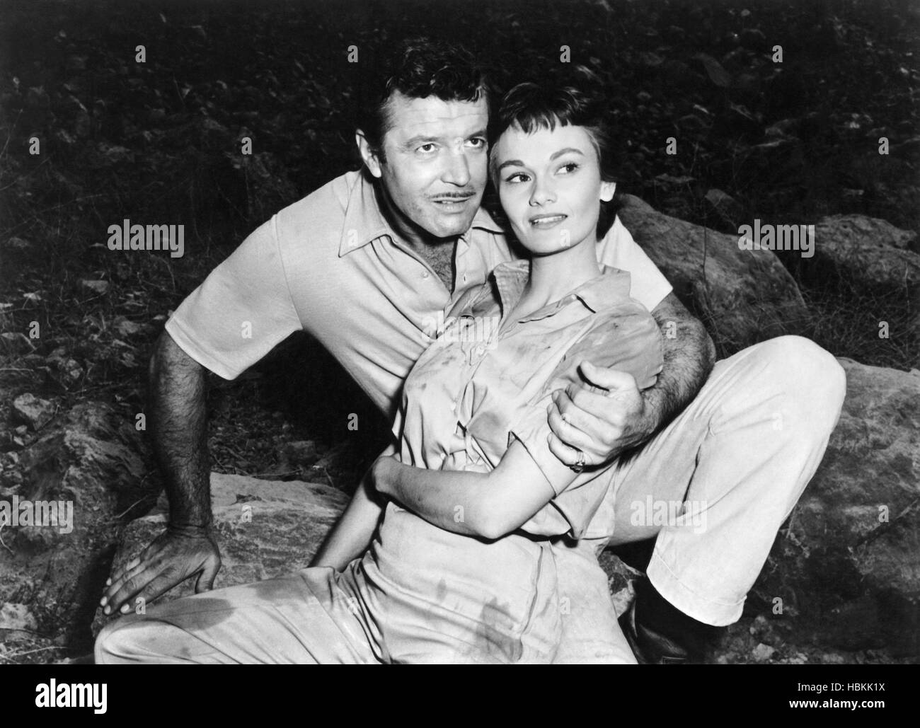 THE CYCLOPS, from left, James Craig, Gloria Talbott, 1957 Stock Photo ...