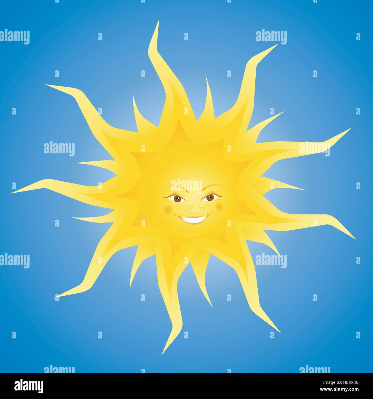 Sun hot cartoon hi-res stock photography and images - Alamy