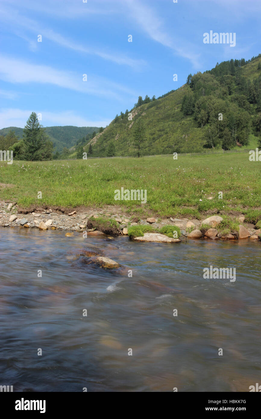 Small River in Summer Stock Photo - Alamy