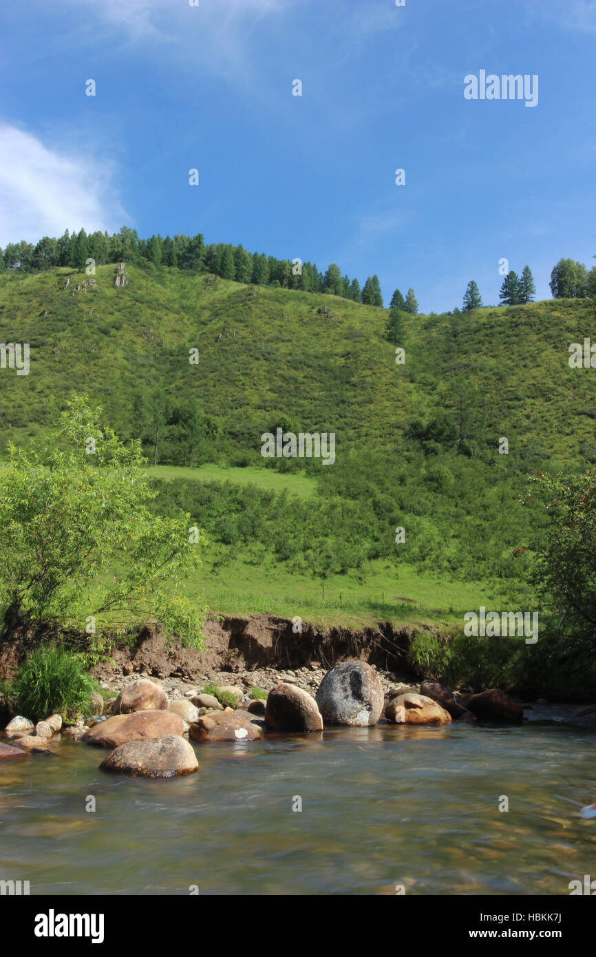 Small River in Summer Stock Photo - Alamy