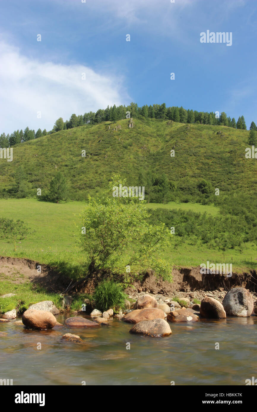Small River in Summer Stock Photo - Alamy