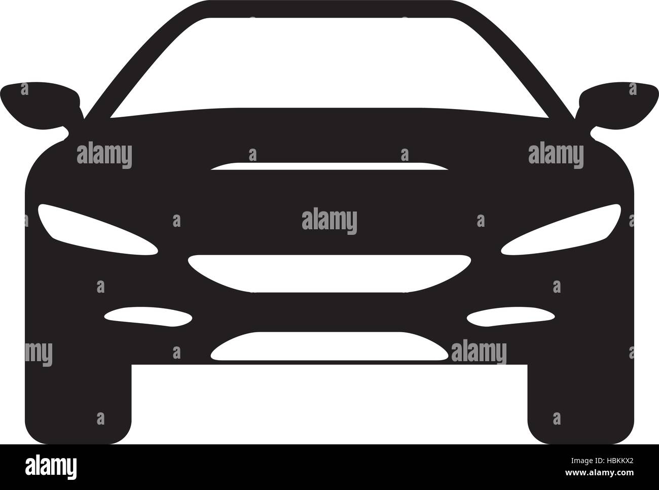 car frontview icon image vector illustration design Stock Vector Image ...