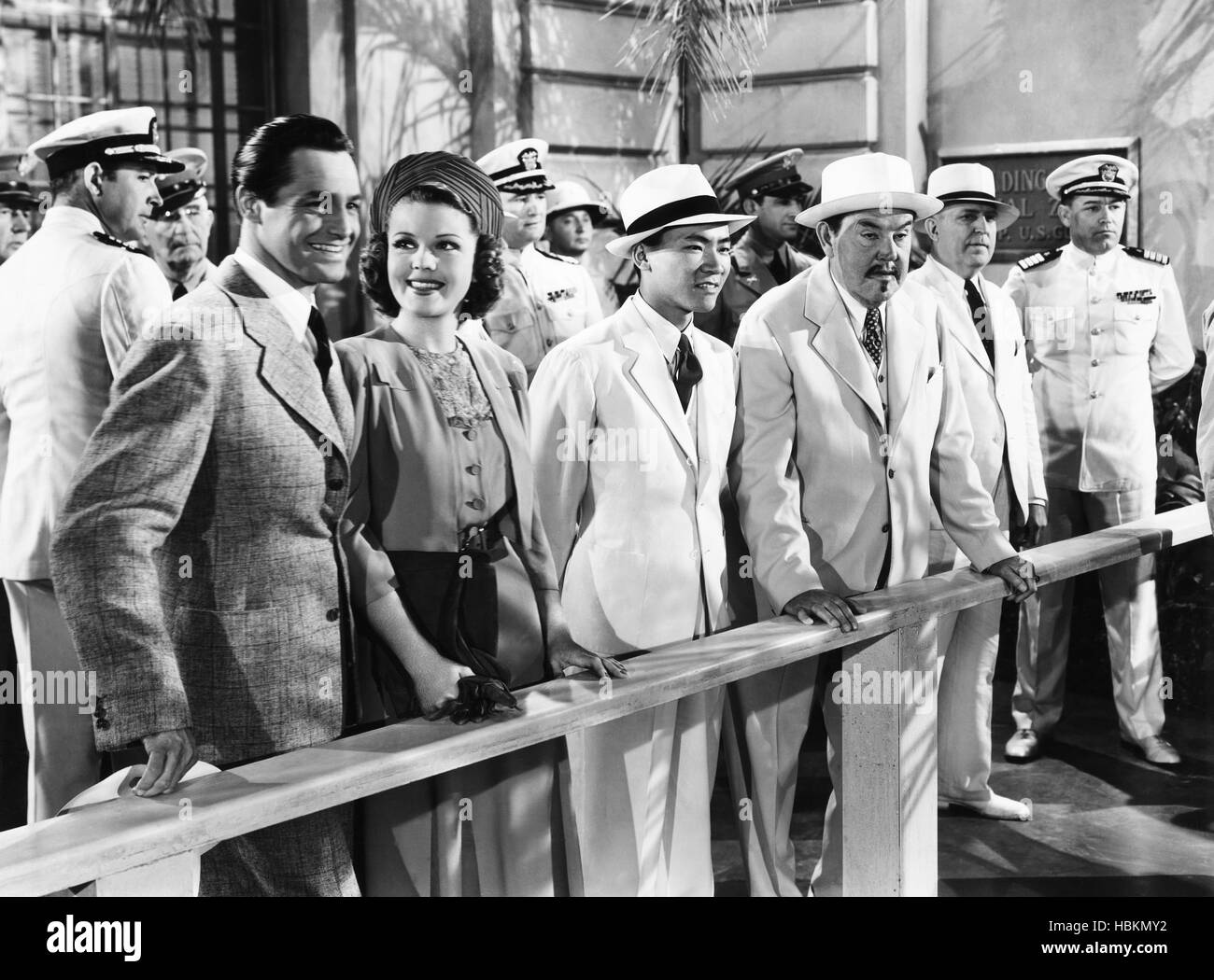 CHARLIE CHAN IN PANAMA, from left, Kane Richmond, Jean Rogers, Victor ...