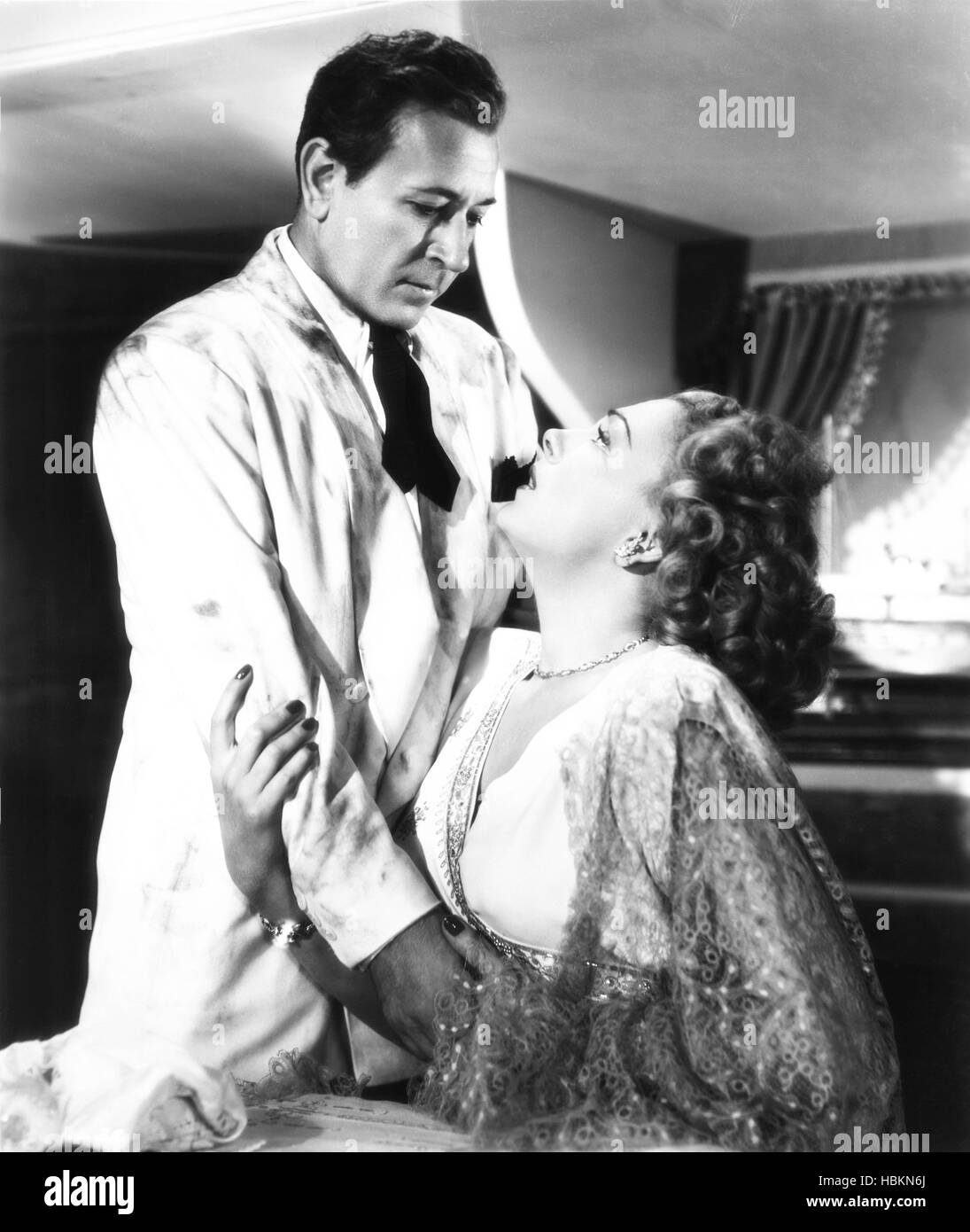 CHRISTMAS EVE, from left: George Raft, Virginia Field, 1947 Stock Photo ...