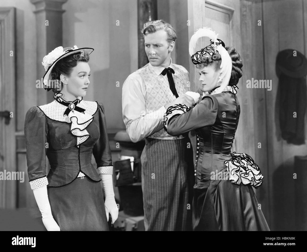 CHEYENNE, from left: Jane Wyman, Bruce Bennett, Janis Paige, 1947 Stock ...