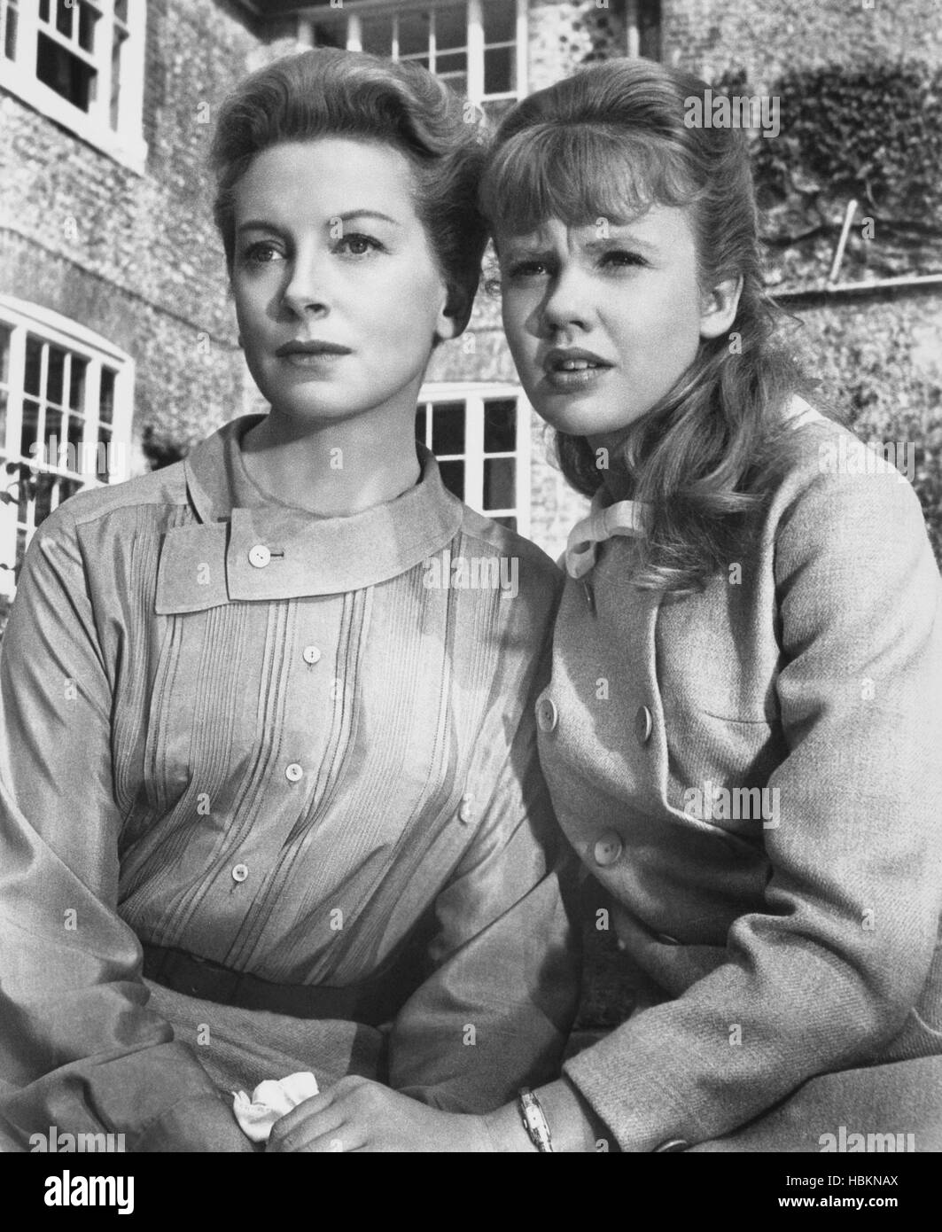 The Chalk Garden From Left Deborah Kerr Hayley Mills 1964 Stock