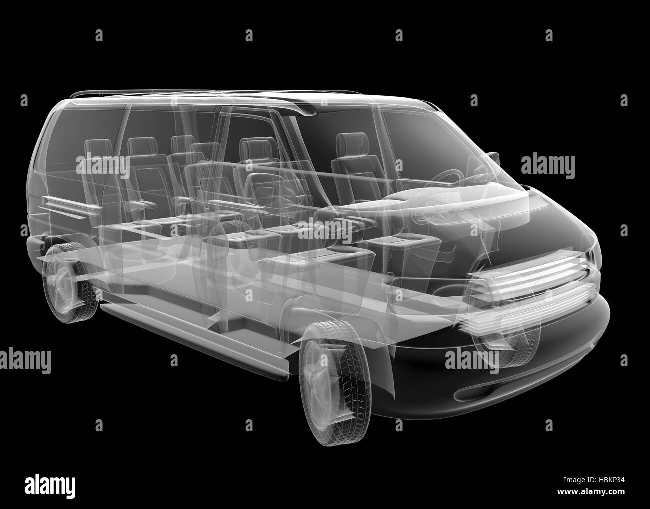 isolated transparent mini bus image Stock Photo - Alamy