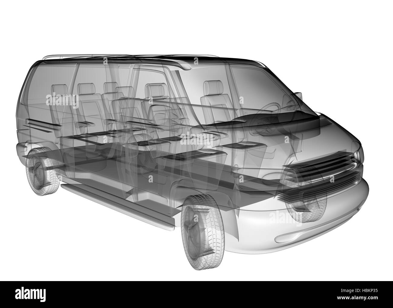 isolated transparent mini bus image Stock Photo - Alamy