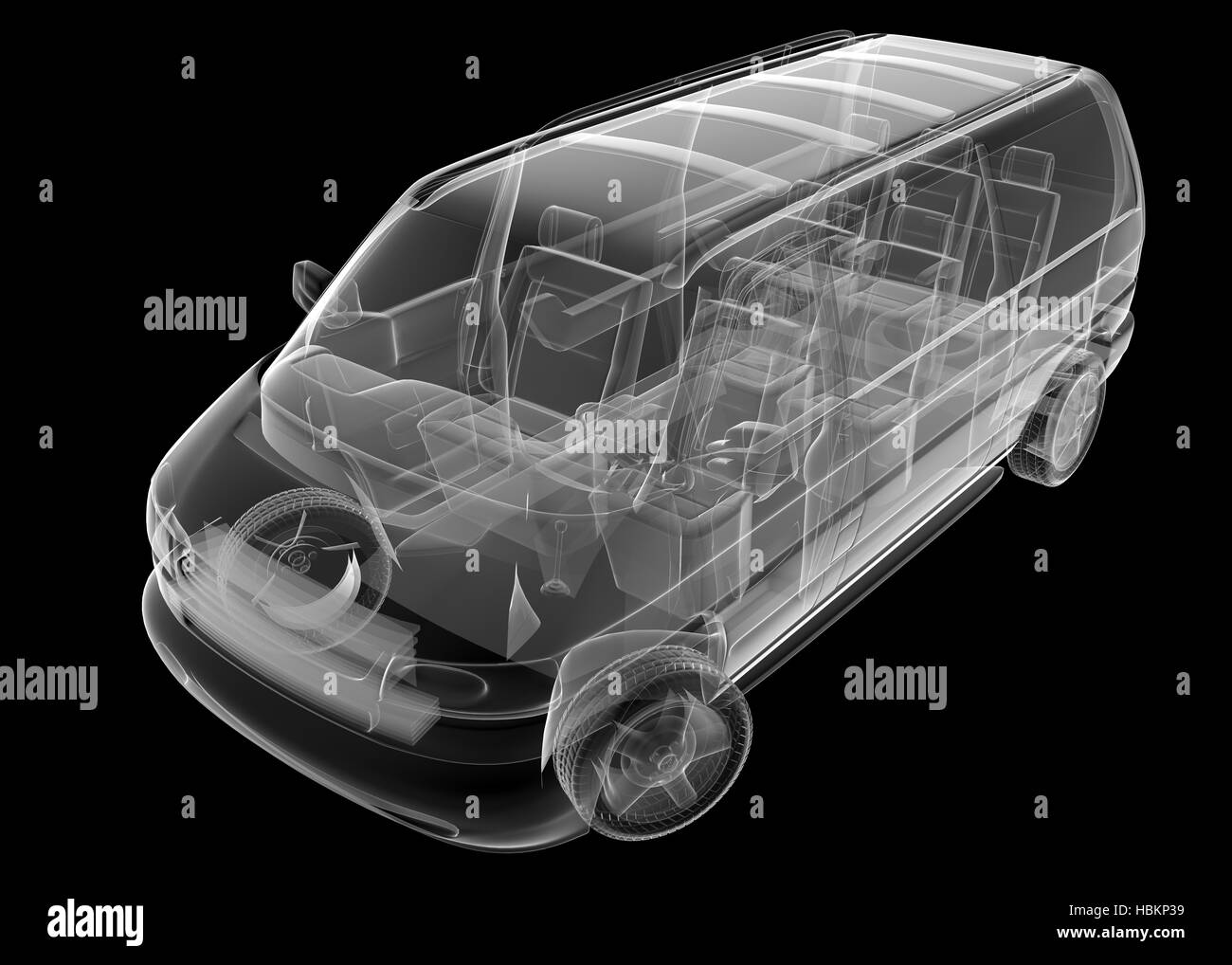 isolated transparent mini bus image Stock Photo - Alamy