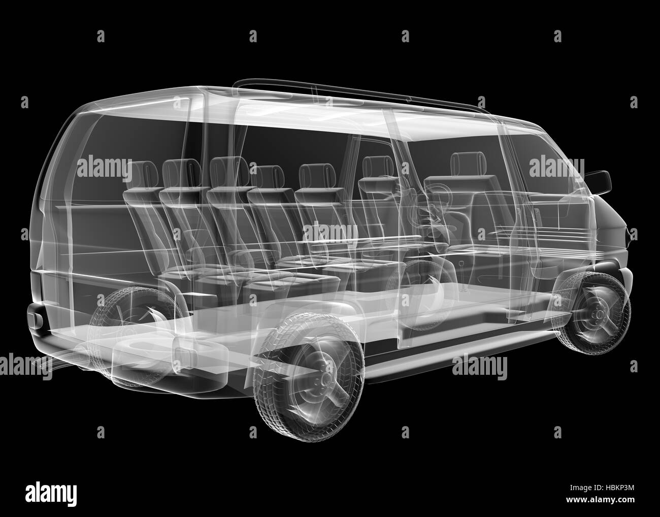 isolated transparent mini bus image Stock Photo - Alamy