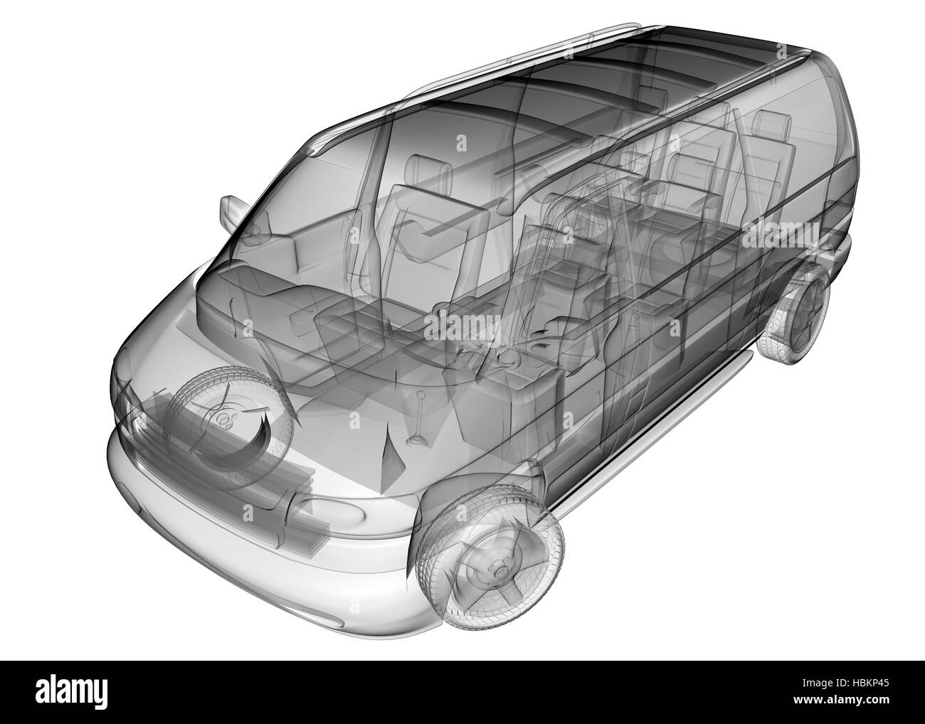 isolated transparent mini bus image Stock Photo - Alamy