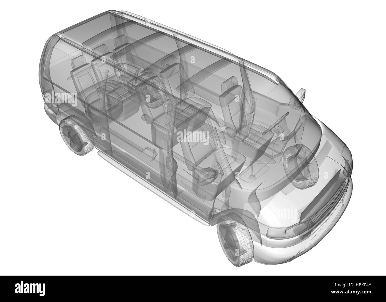 isolated transparent mini bus image Stock Photo - Alamy