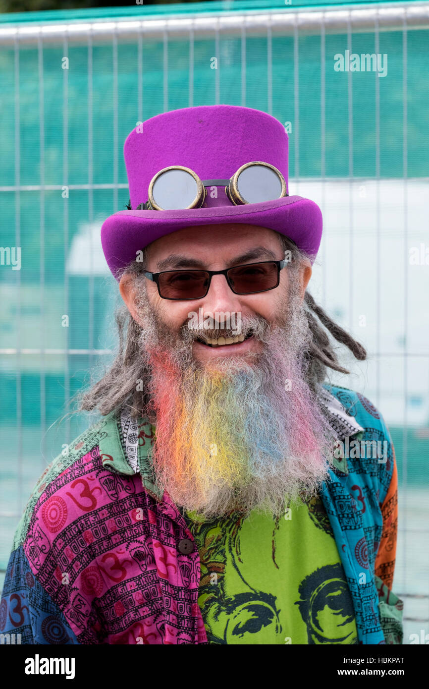 Colorful Man at Pride Stock Photo - Alamy
