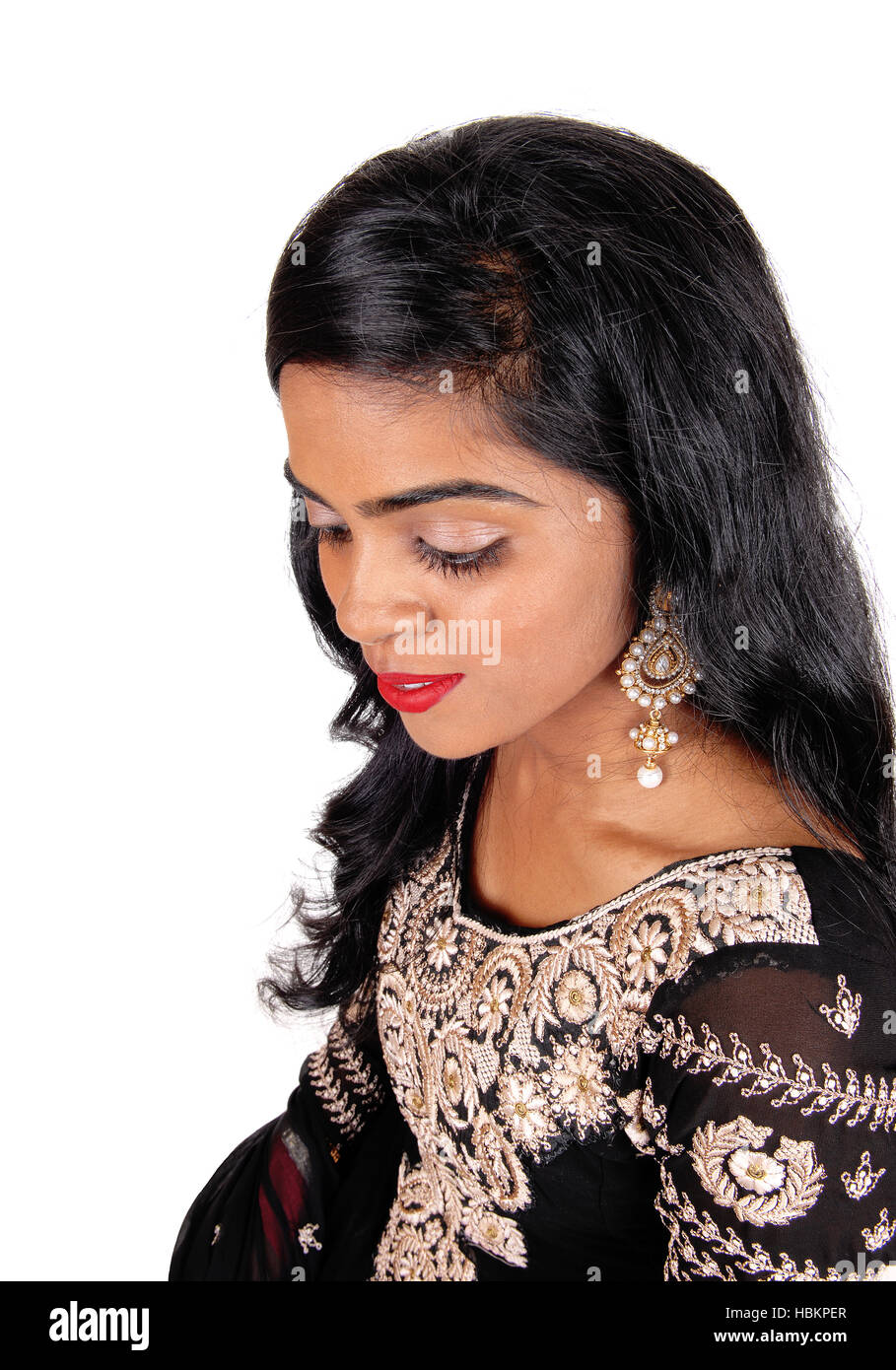 Beautiful East Indian woman Stock Photo - Alamy