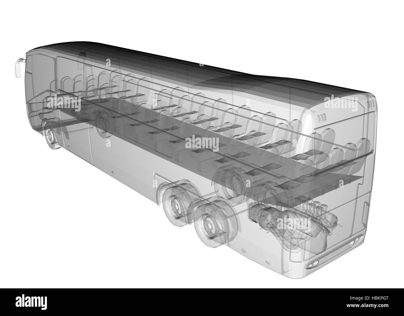 transparent isolated bus image Stock Photo - Alamy