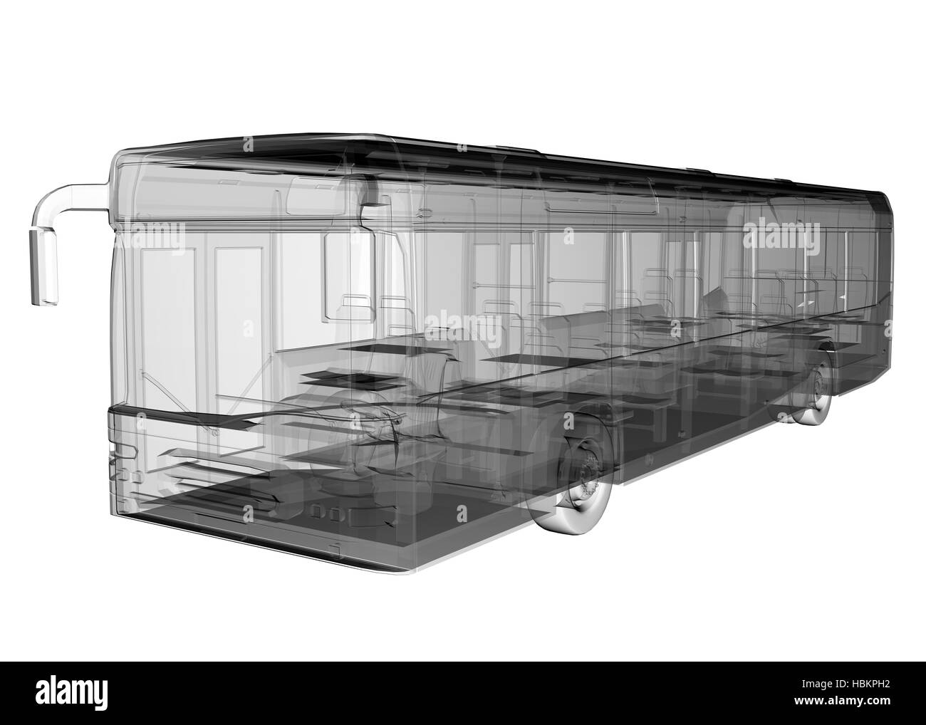 Tour bus side view Black and White Stock Photos & Images - Alamy