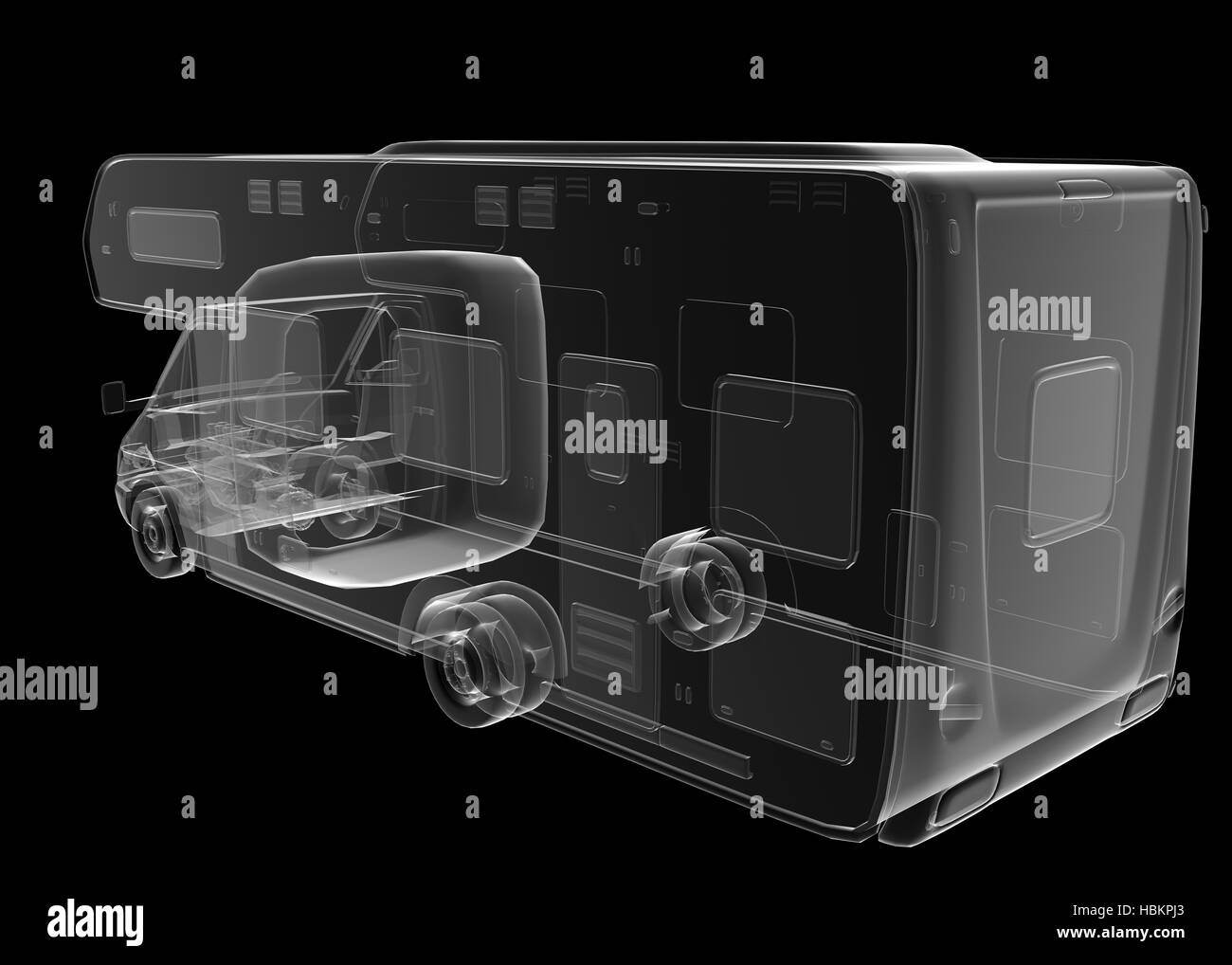transparent Camper Van Isolated Stock Photo - Alamy