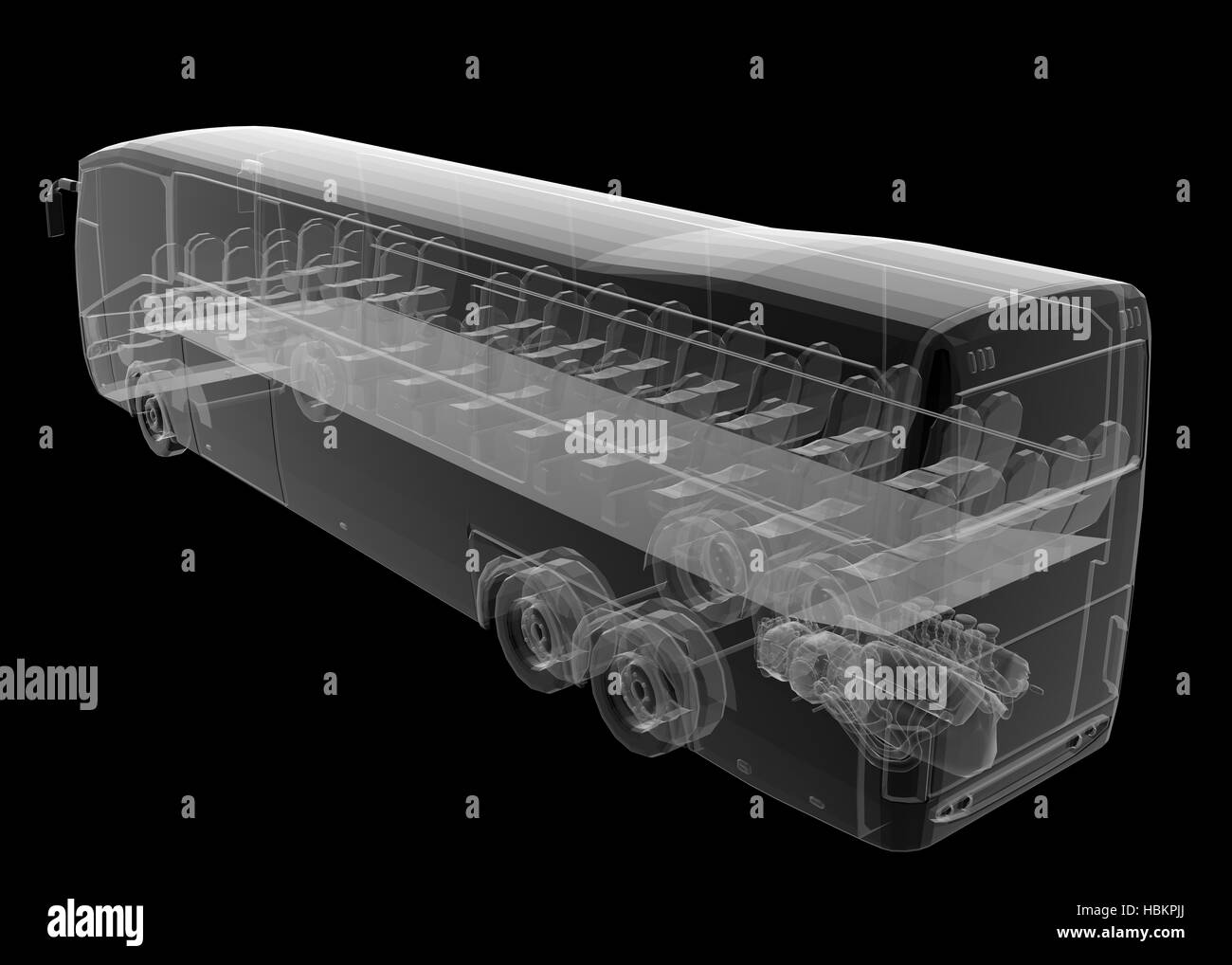 transparent isolated bus image Stock Photo - Alamy