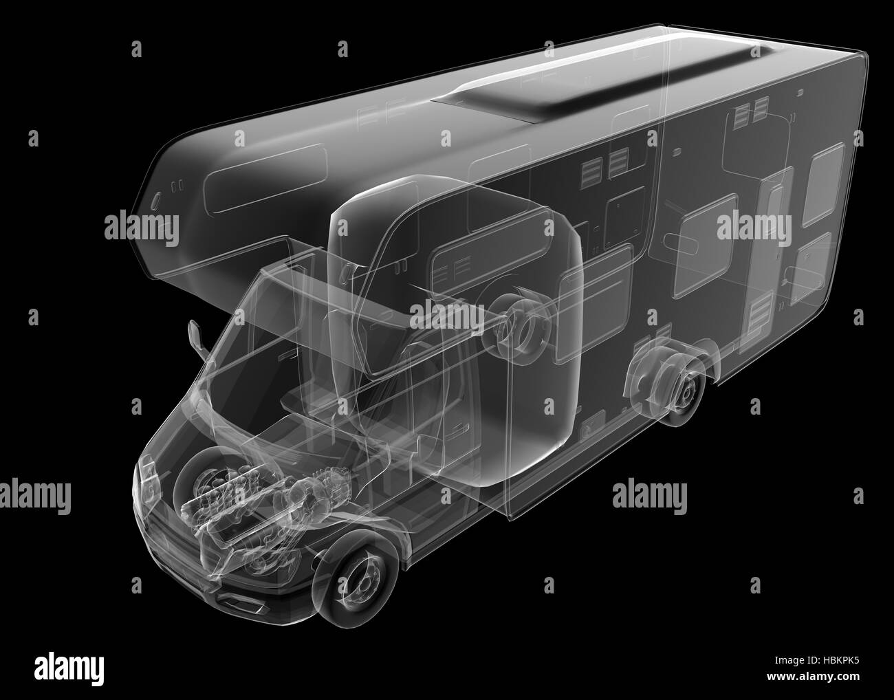transparent Camper Van Isolated Stock Photo - Alamy