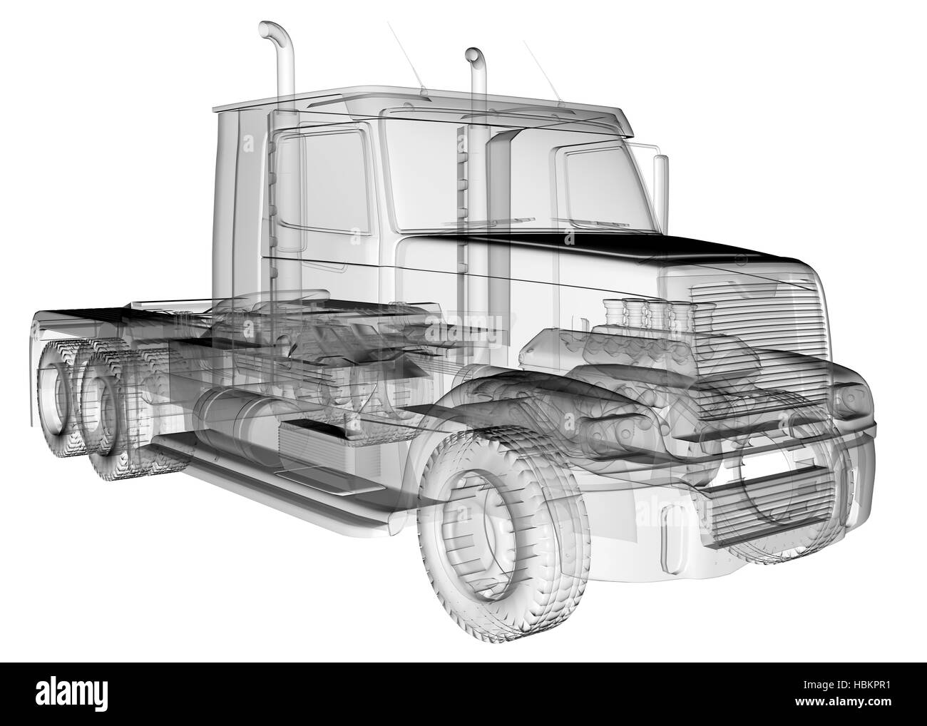 isolated transparent lorry truck Stock Photo - Alamy