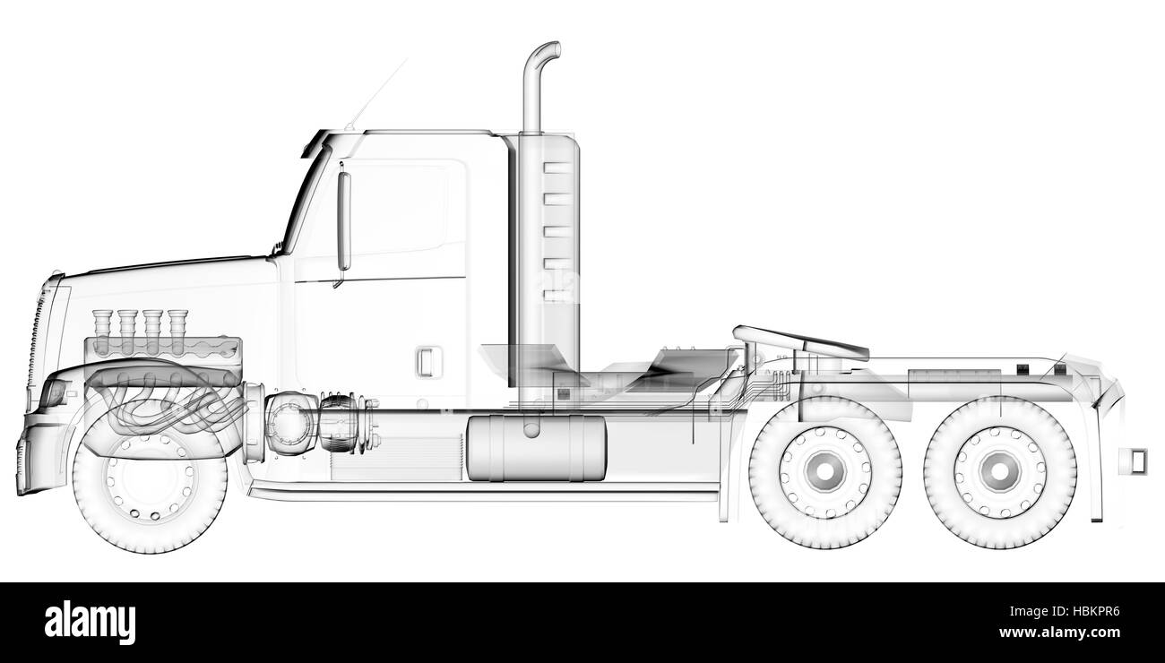 isolated transparent lorry truck Stock Photo - Alamy