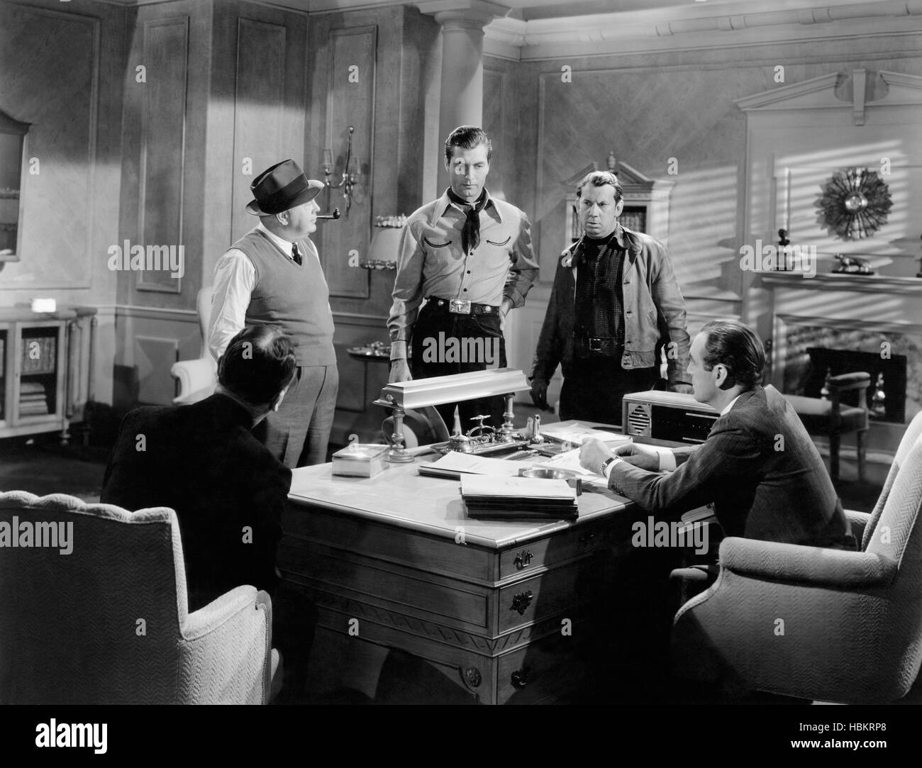 THE COWBOY AND THE BLONDE, second, third, fourth and fifth from left ...