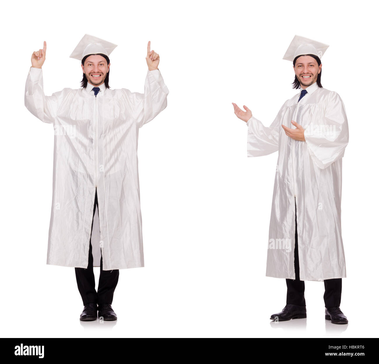 Young man ready for university graduation Stock Photo - Alamy
