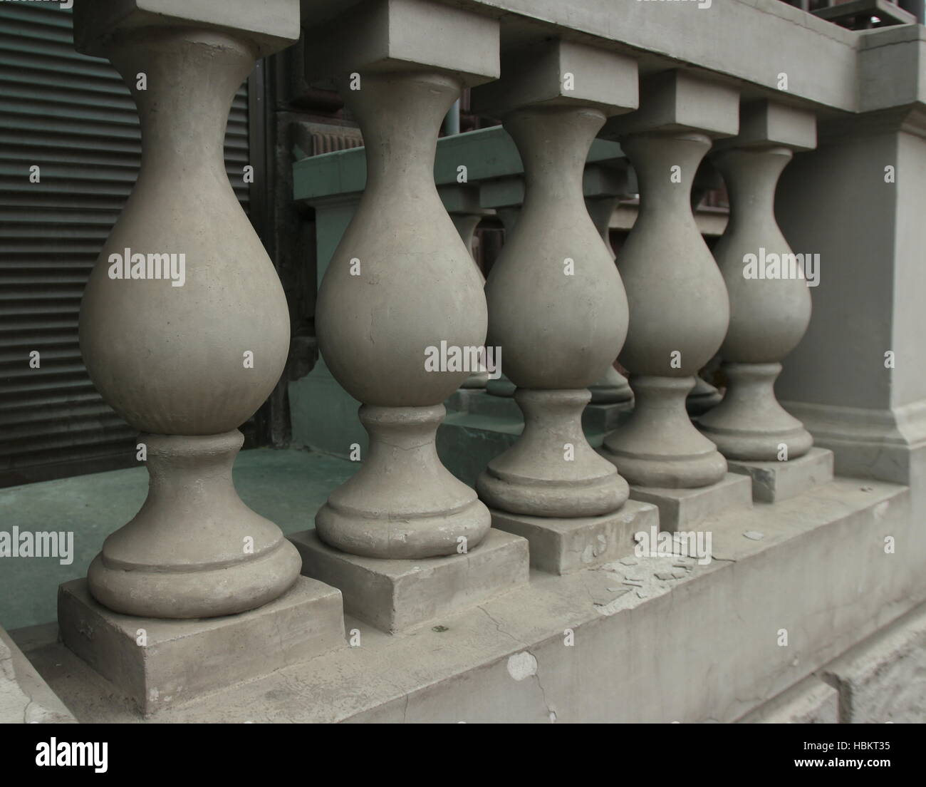 old stone balusters Stock Photo - Alamy