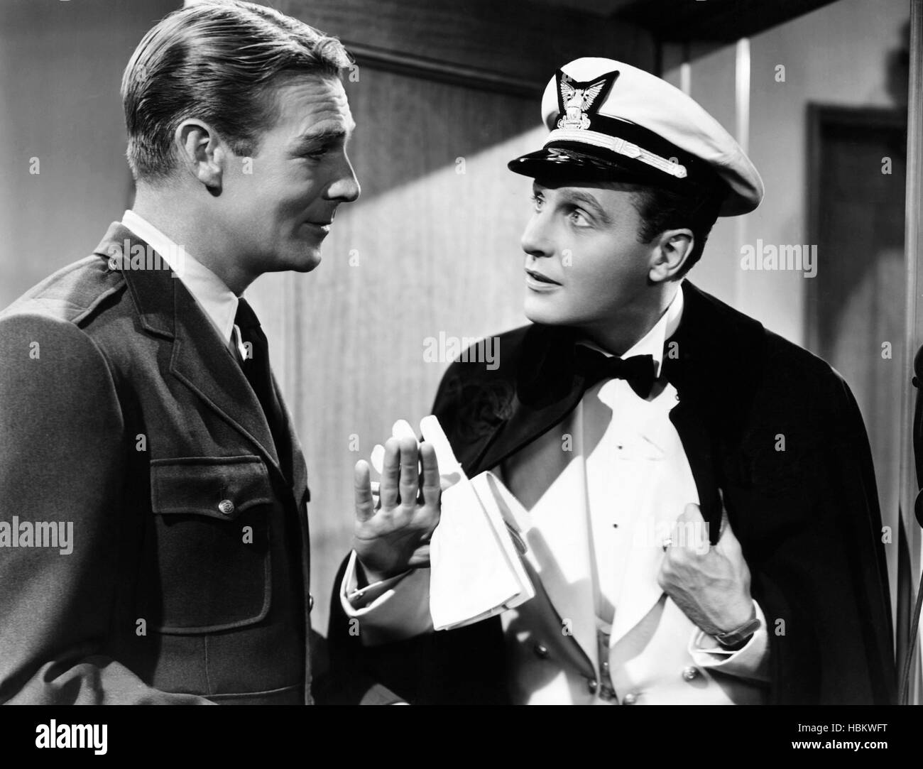 COAST GUARD, from left: Randolph Scott, Ralph Bellamy, 1939 Stock Photo ...