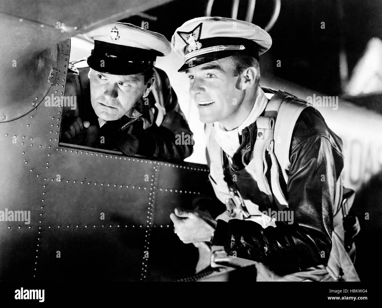 COAST GUARD, from left: Warren Hymer, Randolph Scott, 1939 Stock Photo ...