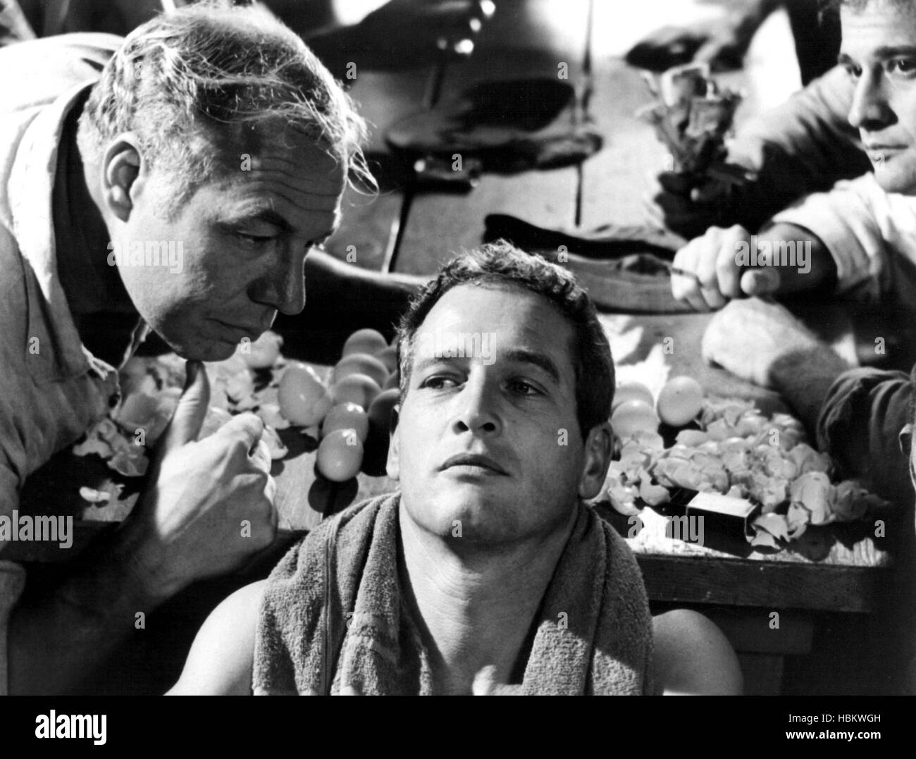 COOL HAND LUKE, George Kennedy, Paul Newman, Lou Antonio, 1967 Stock ...