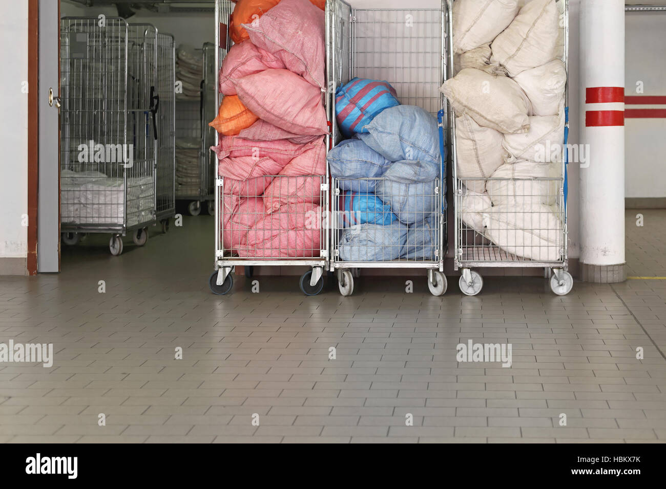 Rolling Laundry Stock Photo - Alamy