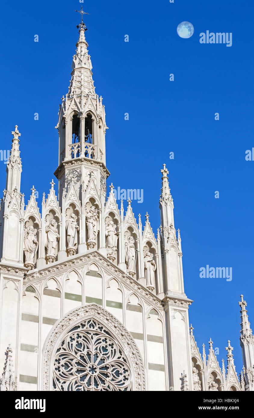 The only Gothic church in Rome, Italy Stock Photo - Alamy