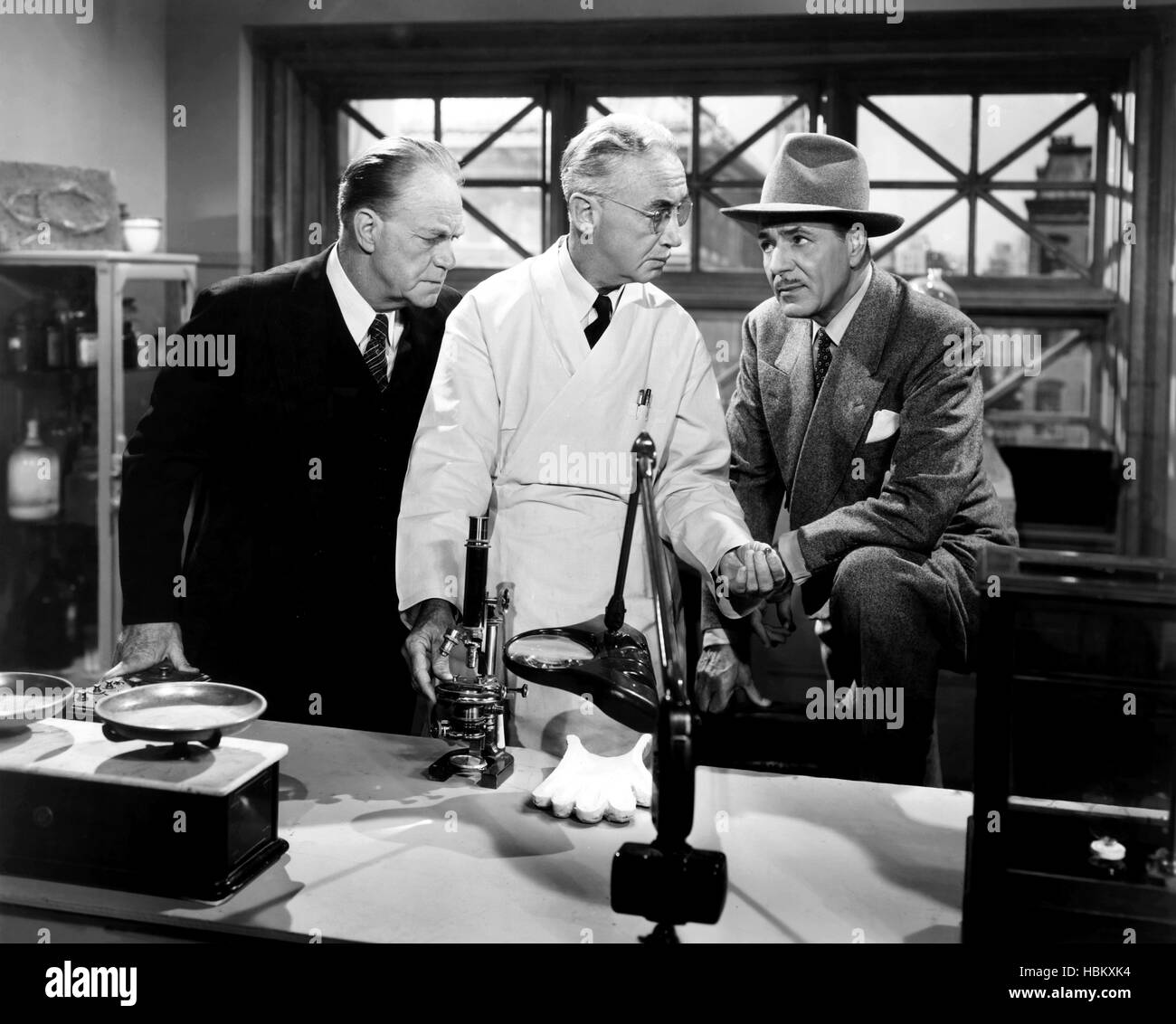 THE CRIME DOCTOR'S DIARY, from left, Cliff Clark, Robert Emmett Keane ...