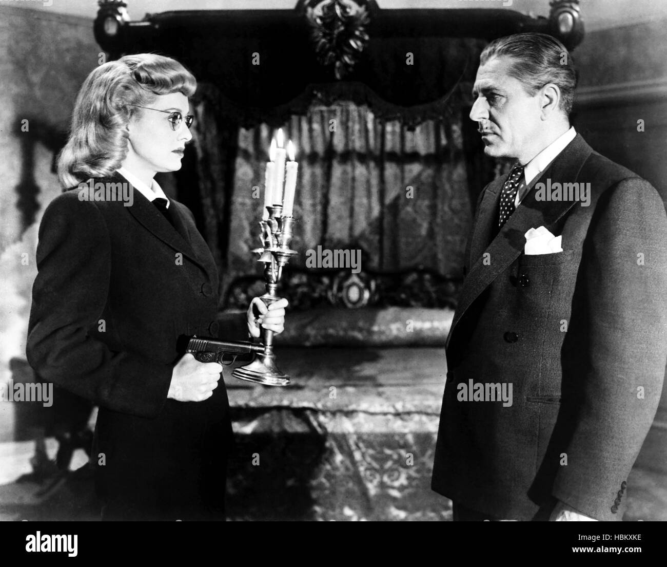 CRIME DOCTOR'S MAN HUNT, from left, Ellen Drew, Warner Baxter, 1946 ...