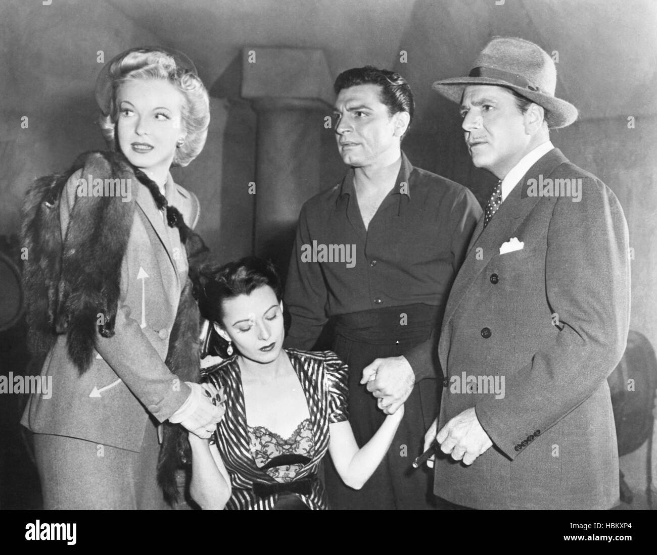 THE CRIME DOCTOR'S COURAGE, from left: Hillary Brooke, Lupita Tovar ...