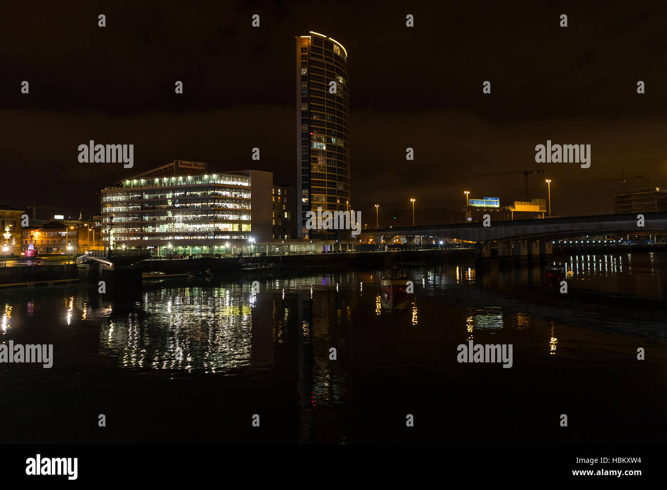 The Obel building at night, Belfast, Northern Ireland Stock Photo - Alamy